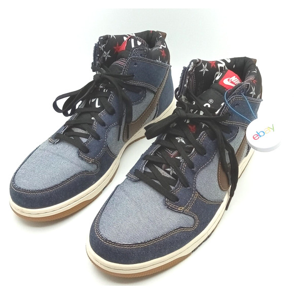 Nike | Shoes | Nike Dunk Cmft Navy Blue Denim Track Gum Sneakers Size ...